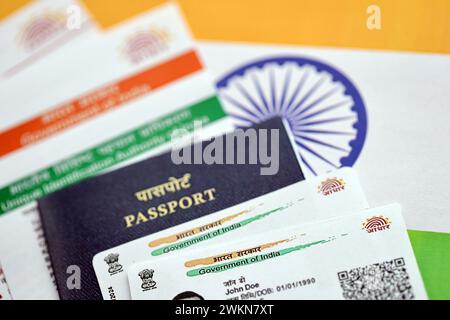 Indian Aadhaar card from Unique Identification Authority of India on ...