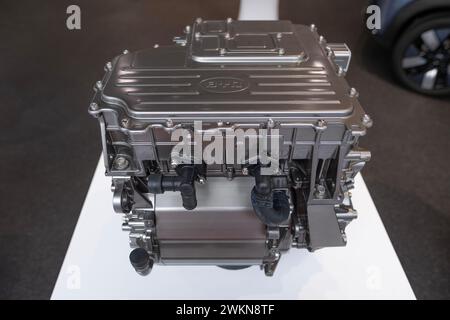 innovative electric motor BYD Electric Car, Logo on cap, traction ...