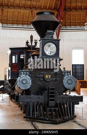 B&O No 57 "Memnon" locomotive at the B&O Raillroad Museum built to haul ...