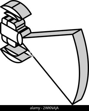 lidar sensors autonomous delivery line icon vector illustration Stock ...