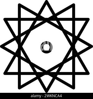 Yoga star shape icon Vector Stock Vector Image & Art - Alamy