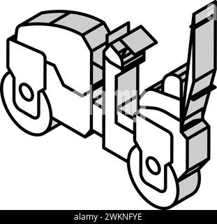 compaction roller construction vehicle line icon vector. compaction ...