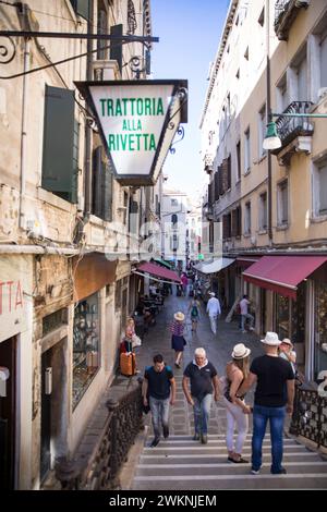 The neighborhood surrounding Piazza San Marco are full with tourists ...