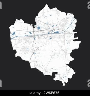 Street roads map of WOLFSBURG, GERMANY Stock Vector Image & Art - Alamy