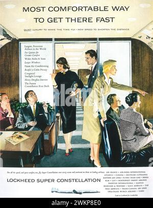 1955 Lockheed print ad Stock Photo - Alamy