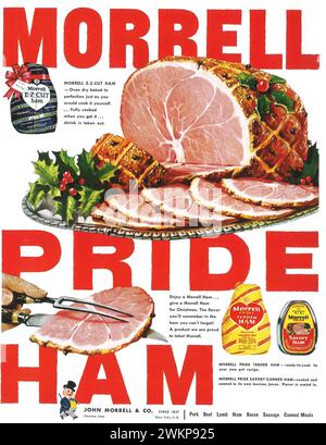 1950s USA Morrell Magazine Advert Stock Photo - Alamy