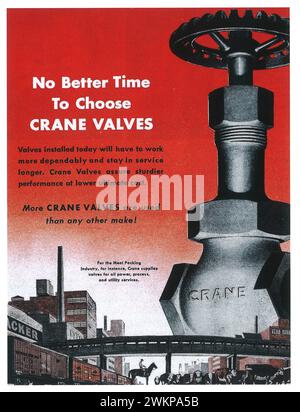 1950s USA Crane Magazine Advert Stock Photo - Alamy