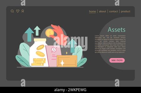 Assets concept. Building financial stability through asset accumulation ...