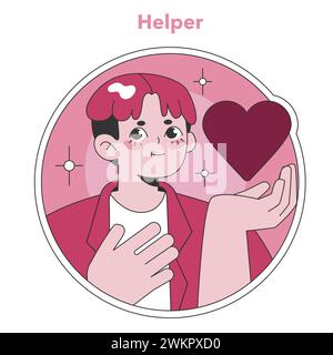 Enneagram Helper type portrayal. A nurturing, generous character ...