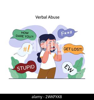 Bullying. Upset victim being bullied and shamed by others. Harassment ...