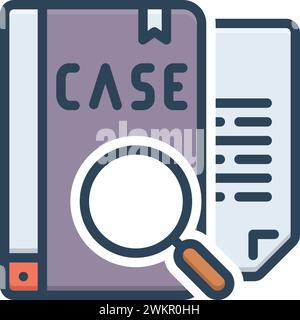 Case studies icon vector logo set collection for web app ui Stock ...
