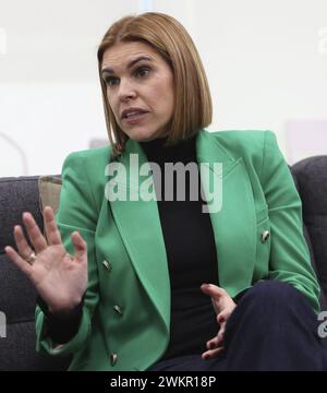 The mayor of Alcalá de Henares, Judith Piquet, during the 40th ...