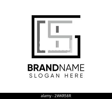 GOS triangle letter logo design with triangle shape. GOS triangle logo ...