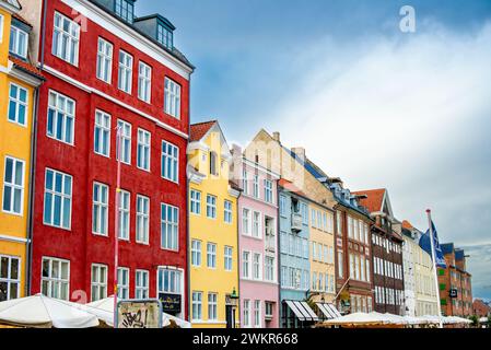 A row of colorful houses in Copenhague, Denmark Stock Photo - Alamy
