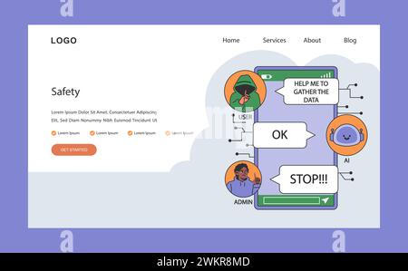 AI ethics. Artificial intelligence development, neural network machine learning process. Admin ...