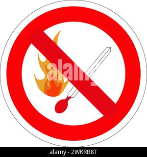 Fire not allowed sign Stock Photo - Alamy