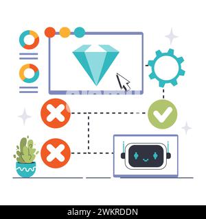 Reinforcement Learning concept. A visual journey through reward-based ...
