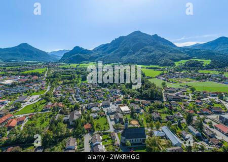 The beautiful alpine region around Brannenburg in the Upper Bavarian ...