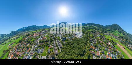 The beautiful alpine region around Brannenburg in the Upper Bavarian ...
