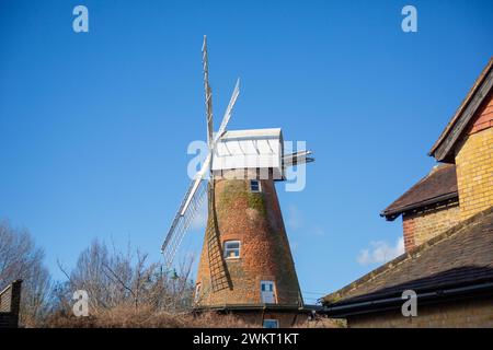 Rayleigh smock windmill, a Grade II listed building Stock Photo - Alamy