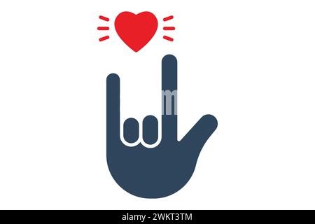 I love you sign language. "I love you sign" in sign language with ...