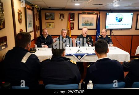 from left to right, Commodore Simon Kelly of the Royal Navy, deputy ...