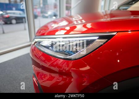 part of red BYD ATTO 3 Car, taillights, rear view, Electric Vehicle ...