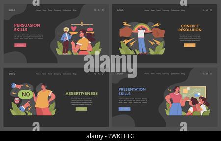 Assertiveness, conflict resolution and interpersonal skills concept ...