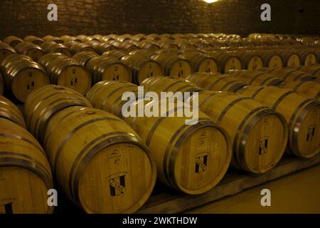 Cune bodega cellar designed by Eiffel, in Haro, Rioja, Spain Stock ...