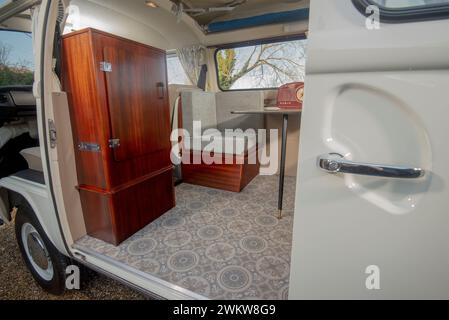 VW T2 bay window 'Holdsworth' camper van Stock Photo - Alamy