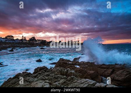 Lovers Point Beach, Pacific Grove, CA Stock Photo - Alamy