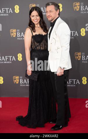 Lisa Liberati and James McAvoy attends the 2025 EE BAFTA Film Awards at ...
