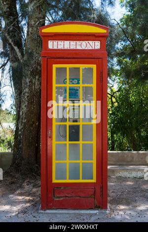 Historic telephone box, communication, telephone, landline ...