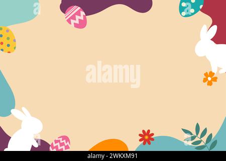 Happy Easter greeting card banner design. Easter greeting text clip art ...