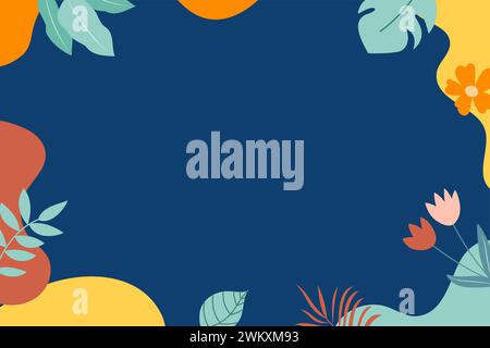 Colorful abstract spring flower greeting card background Stock Vector ...