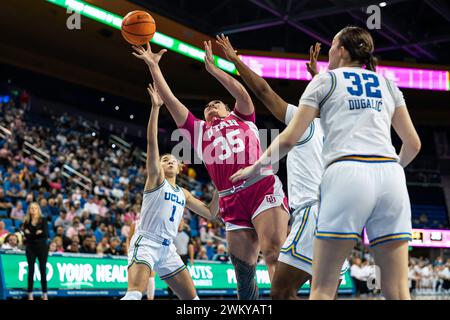 Utah Utes forward Alissa Pili (35) drives against UCLA Bruins forward ...