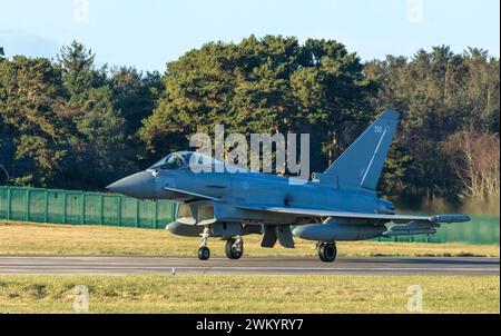 Typhoon military jet aeroplane on the runway Stock Photo - Alamy