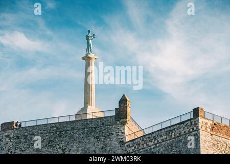 Belgrade's iconic Pobednik statue stands tall atop Kalemegdan Fortress ...