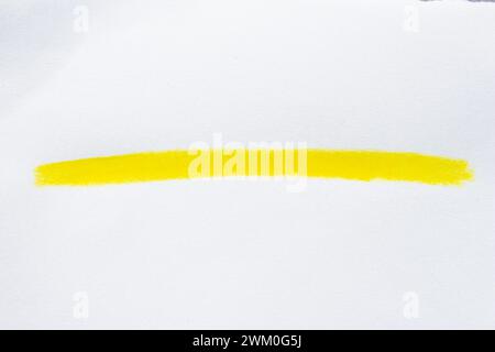 Hand drawn yellow doodle on white paper Stock Photo - Alamy