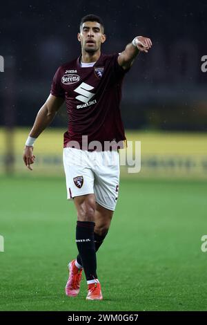 Adam Masina of Torino FC gestures next to Guillermo Maripan of Torino ...