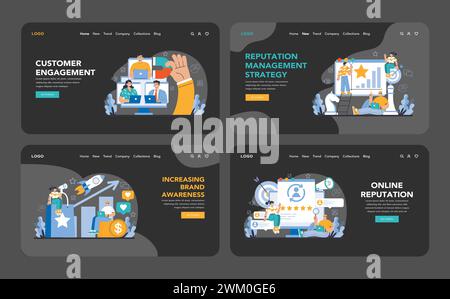 Reputation management web or landing set. Building relationship with ...