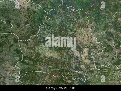 Color satellite image of Belarus and neighbouring countries Stock Photo ...