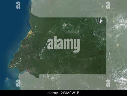 Equatorial Guinea, satellite image Stock Photo - Alamy