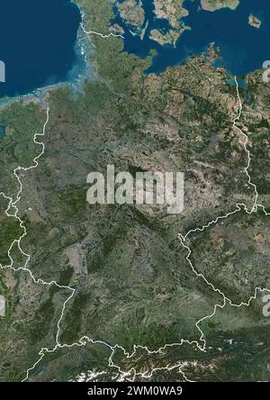 Germany, satellite image Stock Photo - Alamy