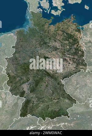 Germany, satellite image Stock Photo - Alamy