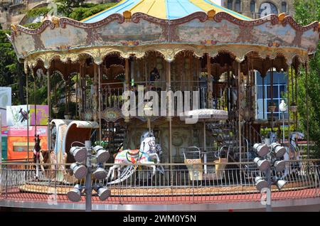Spain Barcelona Tibidabo park mary go round airplane highest point of ...