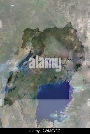 Uganda and Lake Victoria, satellite image Stock Photo - Alamy