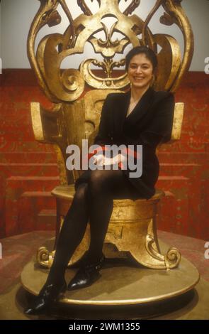 Italian soprano Anna Caterina Antonacci poses for a portrait Stock ...