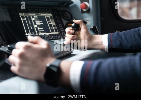Dresden, Germany. 22nd Feb, 2024. Philipp Schulz, train driver ...