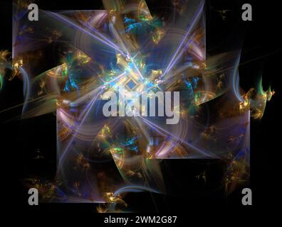 Imaginatory lush fractal texture image abstract background Stock Photo ...